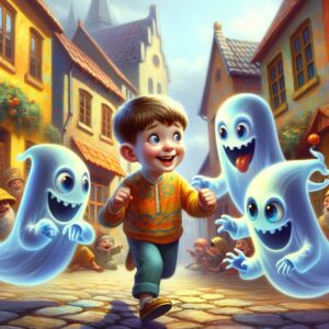 ESL Short Stories for Kids: The Three Friendly Ghosts
