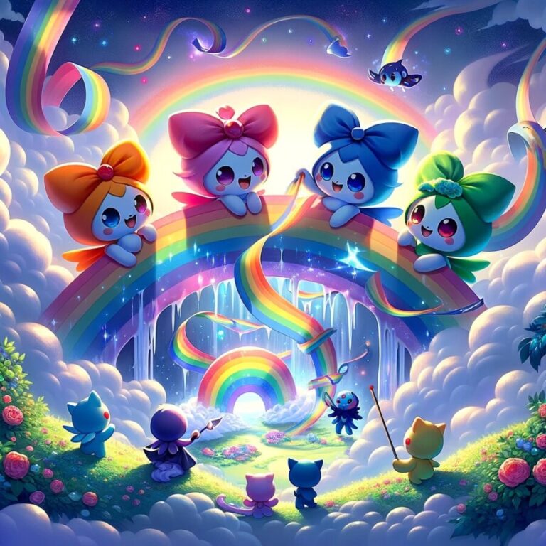 ESL Short Stories for Kids: Rainbow Ribbons in the Sky