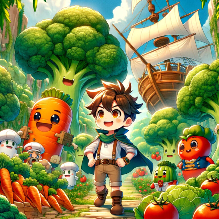 ESL Short Stories for Kids: The Voyage to Vegetable Land