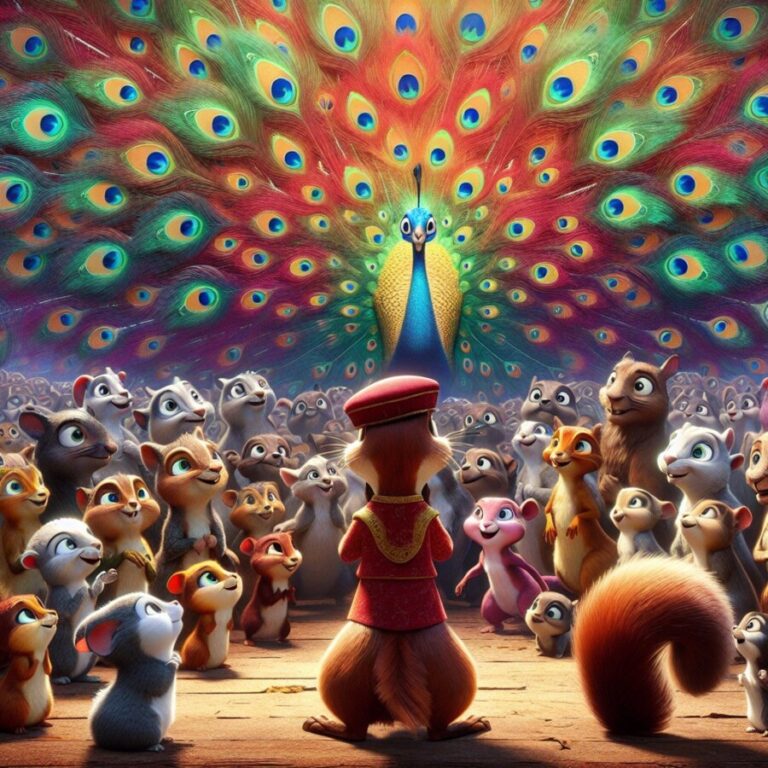 ESL Short Stories for Kids: The Peacock Parade