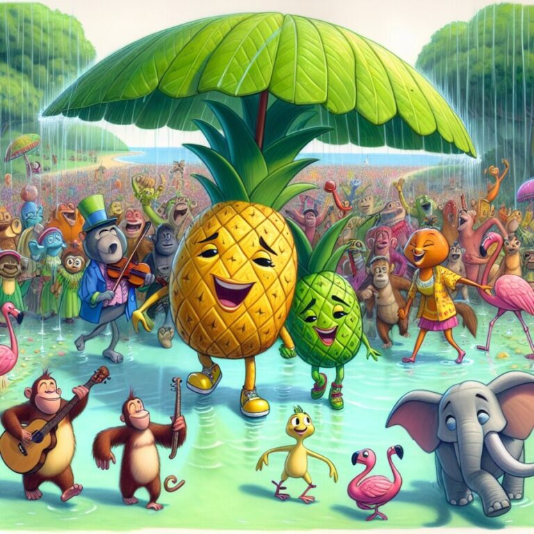 ESL Short Stories for Kids: The Peculiar Pineapple Parade