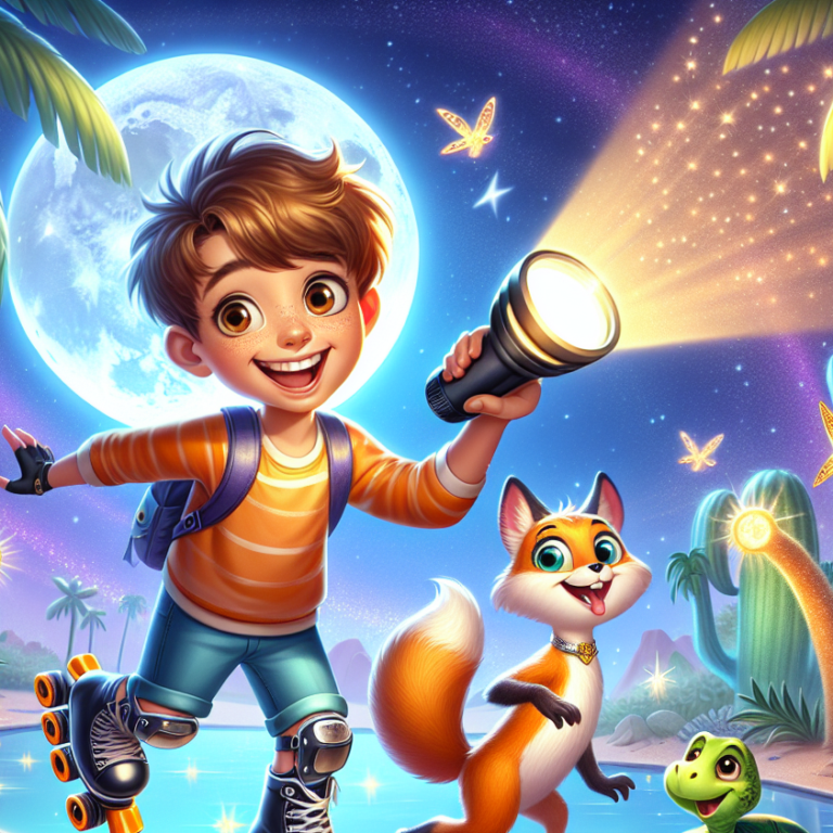 ESL Short Stories for Kids: The Adventure in the Moonlit Desert
